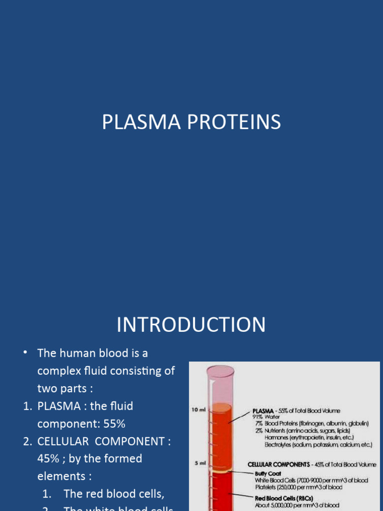 Plasma Proteins - PPT 93 | PDF | Blood Plasma | Lipoprotein