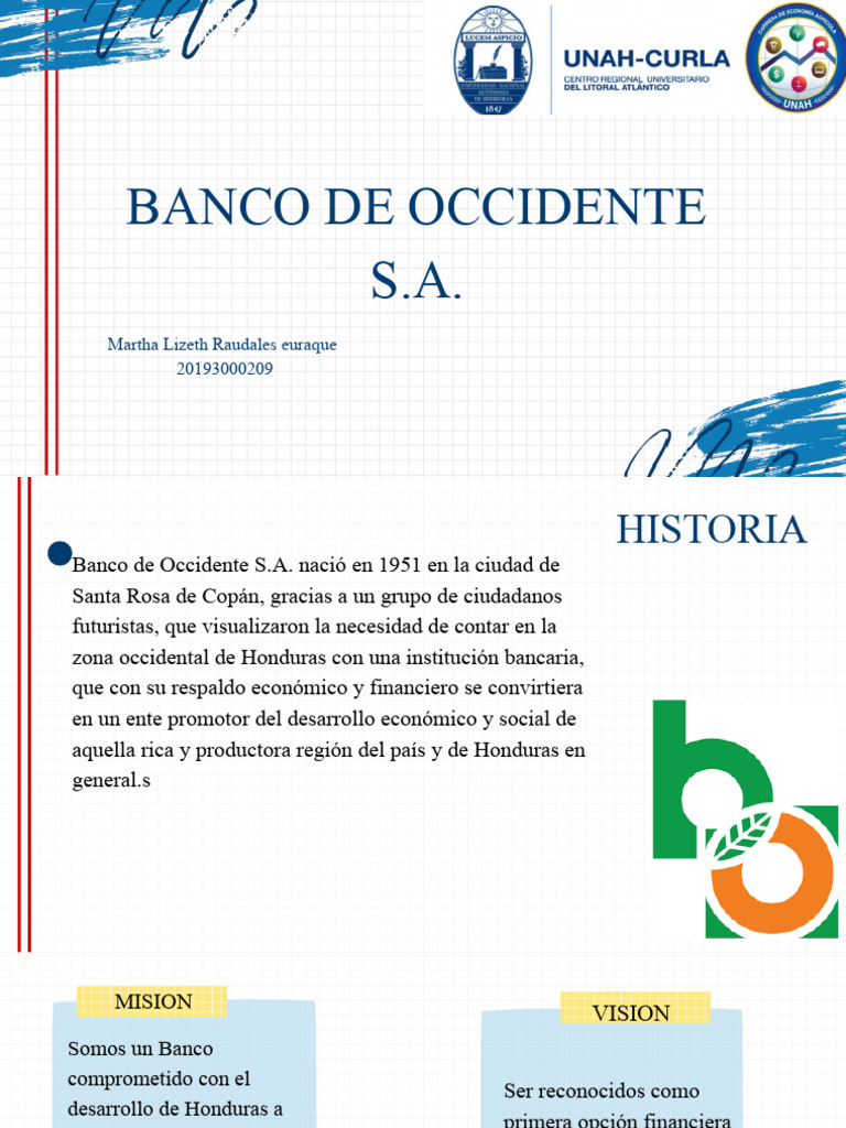 Banco Occidente | PDF | Bancos | Honduras