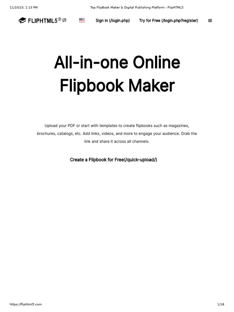 Top FlipBook Maker & Digital Publishing Platform - FlipHTML5 | PDF | Electronic Publishing ...
