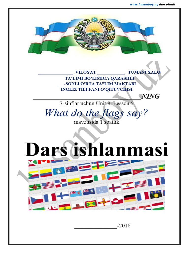 Flags and Nationalities Lesson Plan | PDF | English Language | Linguistics