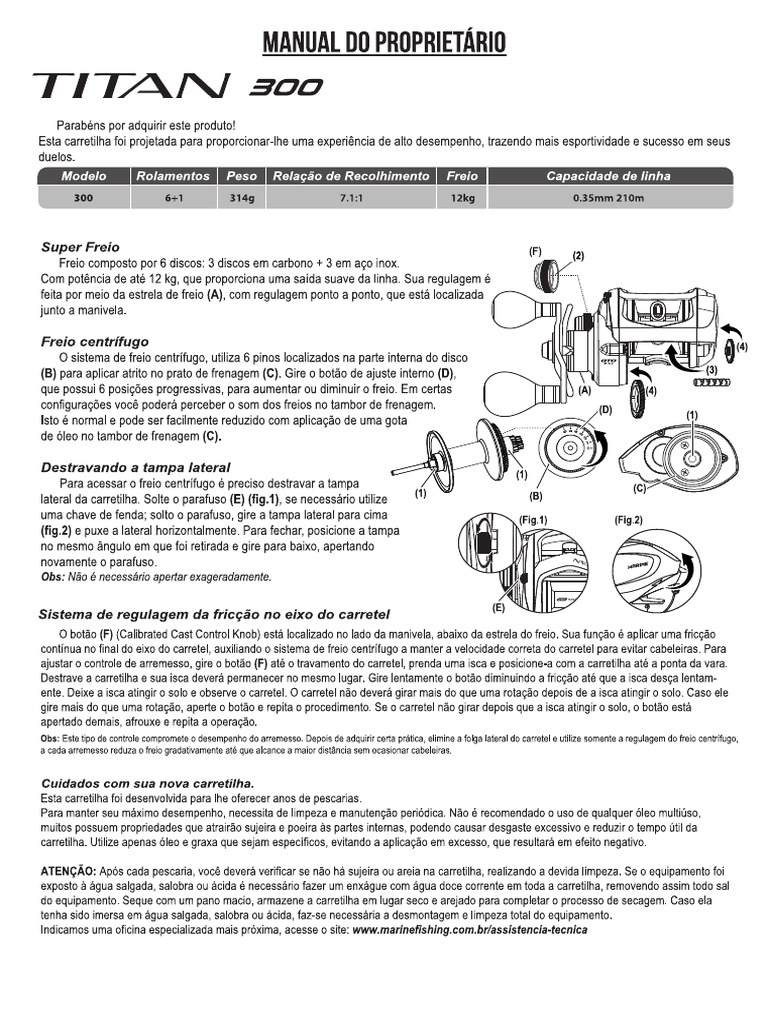 Carretilha Titan 300 2022pdf | PDF