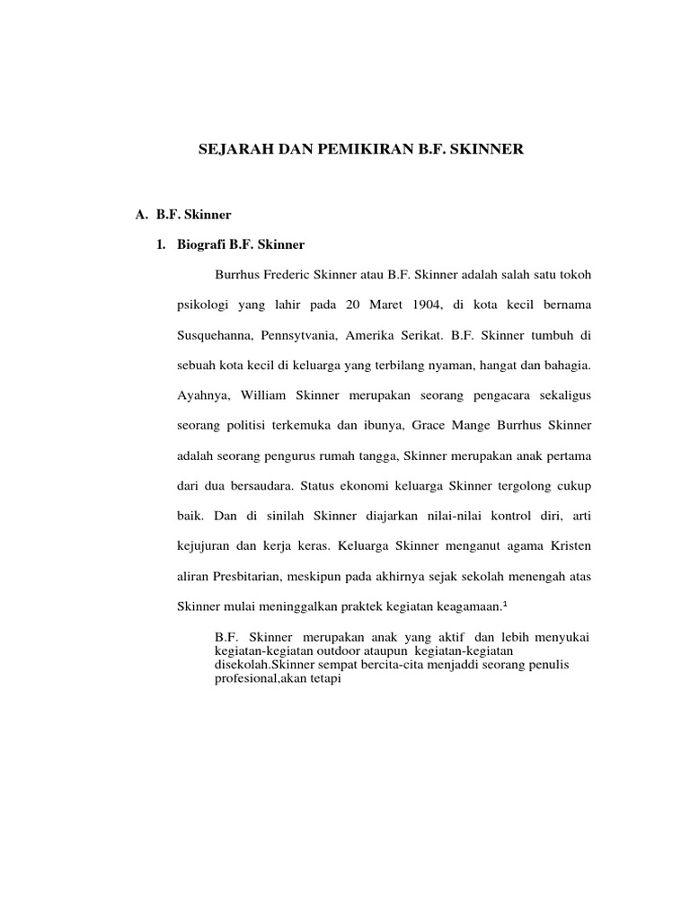 Biografi Skinner | PDF