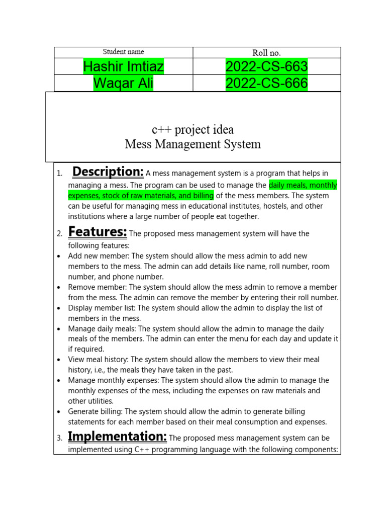 Project Idea For Pf Lab Pdf Pointer Computer Programming Control Flow