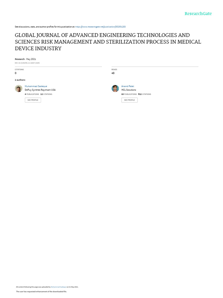 Global Journal of Advanced Engineering Technologies and Sciences Risk Management and ...