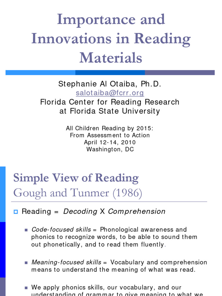 Reading Innovations International Part 3 (Innovations in Reading ...