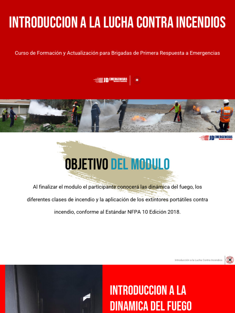 Curso de Lucha Contra Incendios | PDF | Combustión | Incendios
