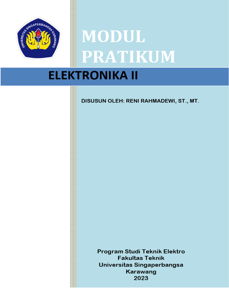Modul Praktikum Elektronika Ii Pdf