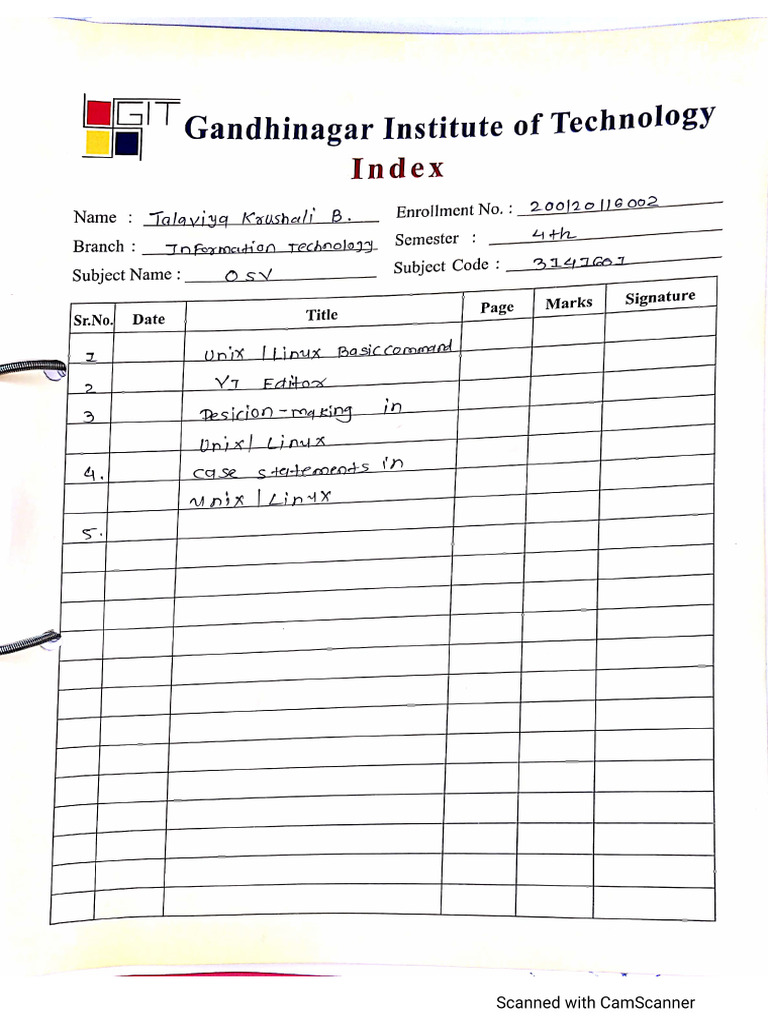 Osv Lab Manual Review Questions | PDF