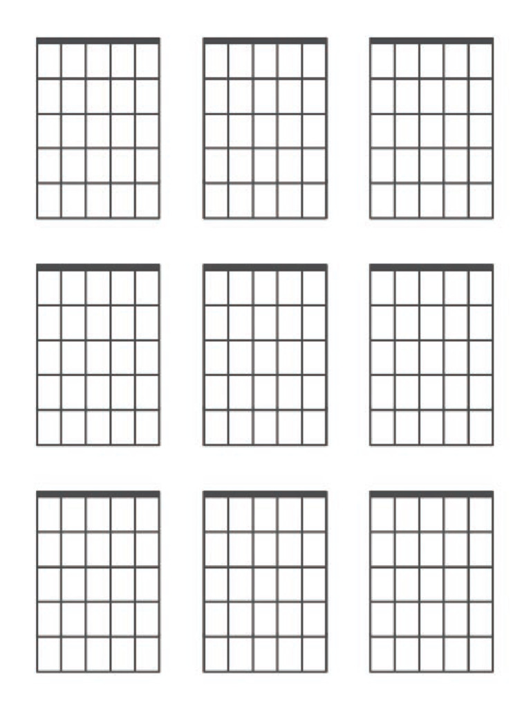 Blank Guitar Chord Chart | PDF