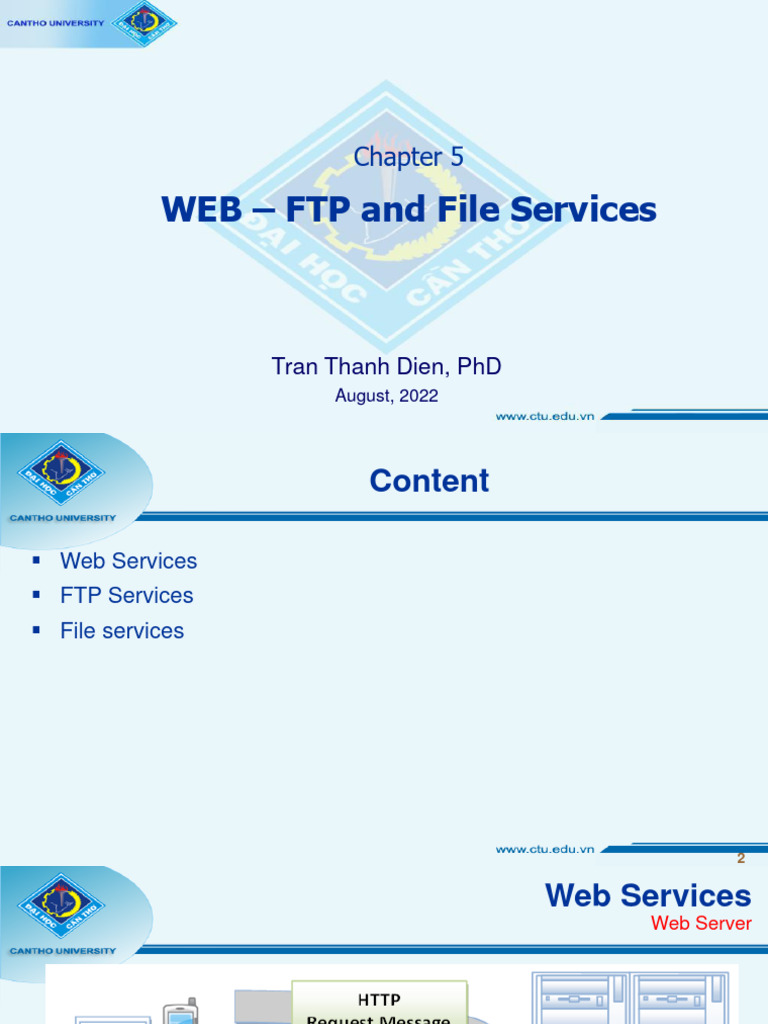 Chapter 5 - Web-FTP-File Services | PDF | Computer File | World Wide Web Chapter 5 - Web-FTP-File Services | PDF | Computer File | World Wide Web