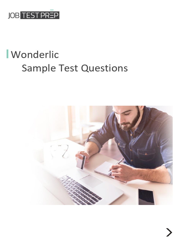 Wonderlic Sample Test Q and A | PDF | Cognition