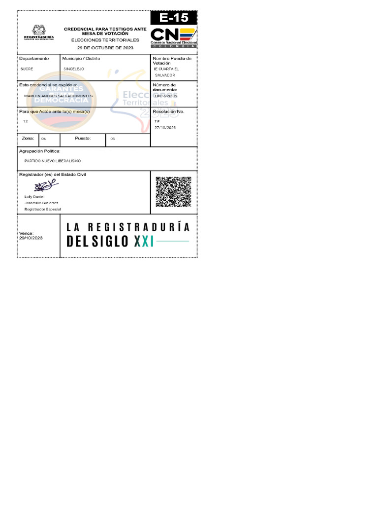 E15 CREDENTIAL | PDF
