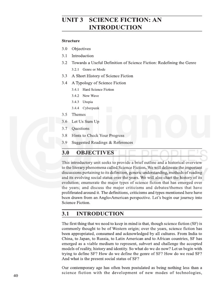 Science Fiction Introduction | PDF