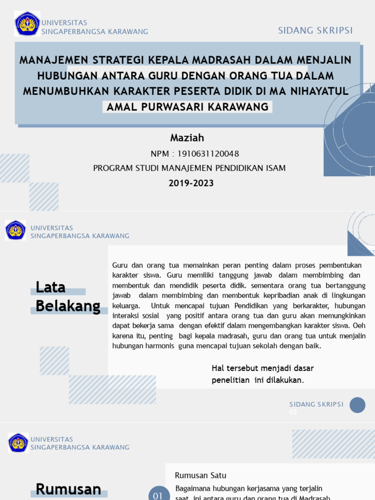 Contoh PPT Skripsi | PDF