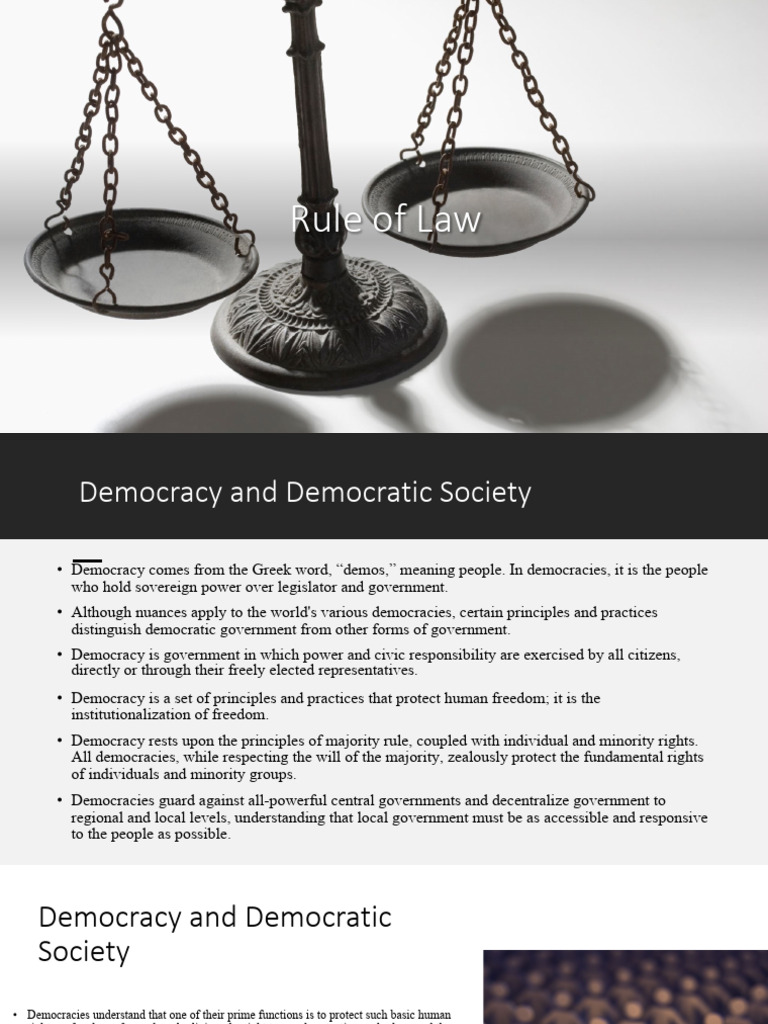 Rule of Law | PDF | Rule Of Law | Democracy
