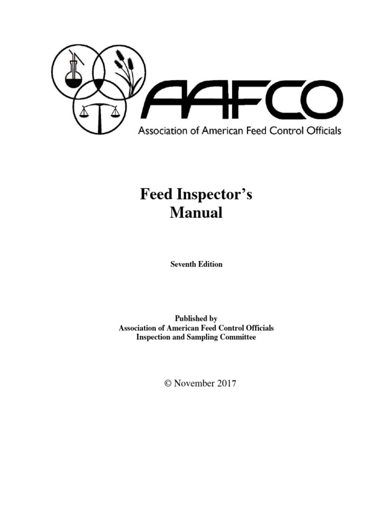 AAFCO Feed Inspectors Manual 7th Ed MUESTREO | PDF | Elevator | Food ...