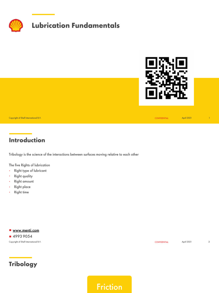 Lubrication Fundamentals Module 1 | PDF