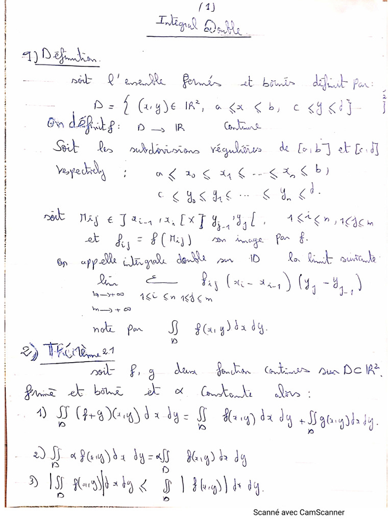 İntégrale Double | PDF