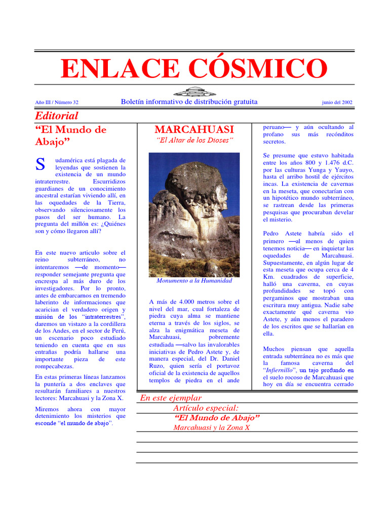 Enlace Cosmico N32 | PDF | Imperio Inca | Perú