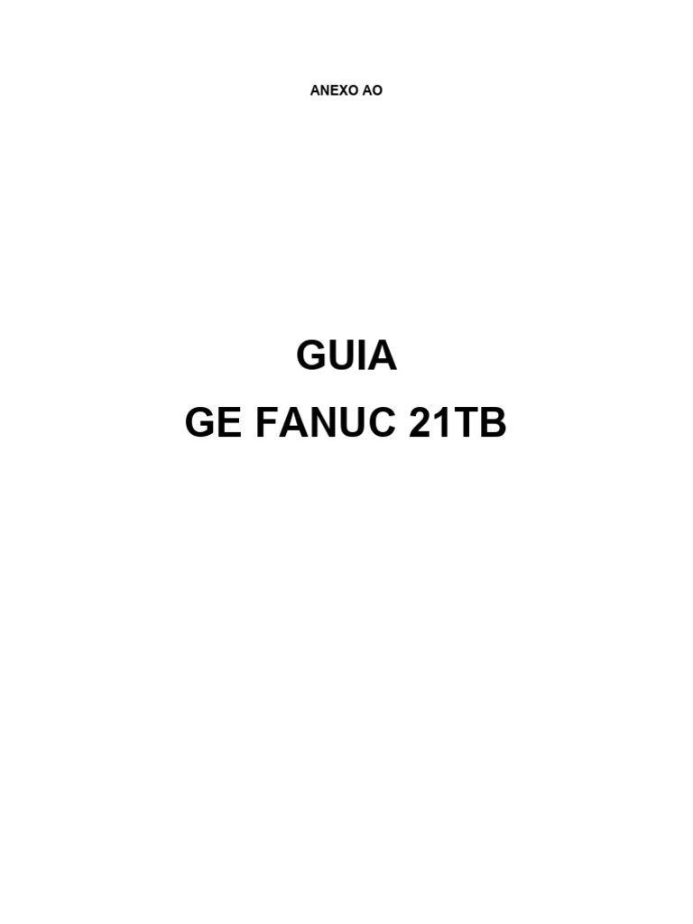 Guia GE FANUC 21TB | PDF | Perforar | Control numerico