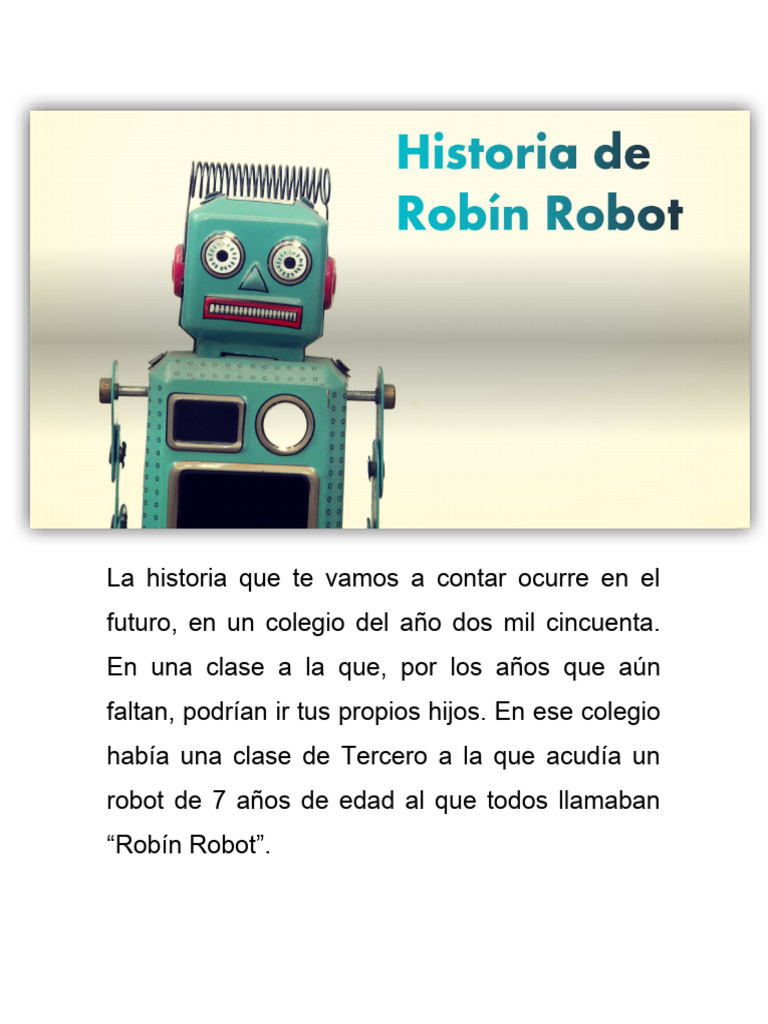 La historia de Robín Robot | PDF | Robot | Robótica