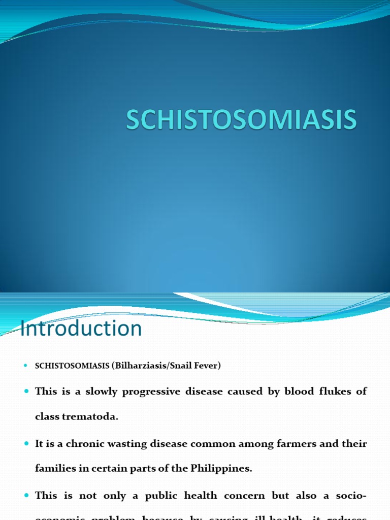 SCHISTOSOMIASIS | PDF | Clinical Medicine | Medicine