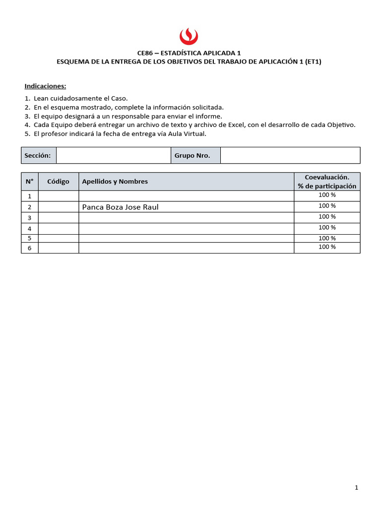 CE86_Ficha Para El Trabajo de Aplicaciónavance 1 | PDF