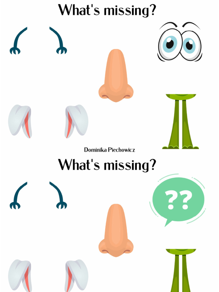 Body Parts What's Missing | PDF