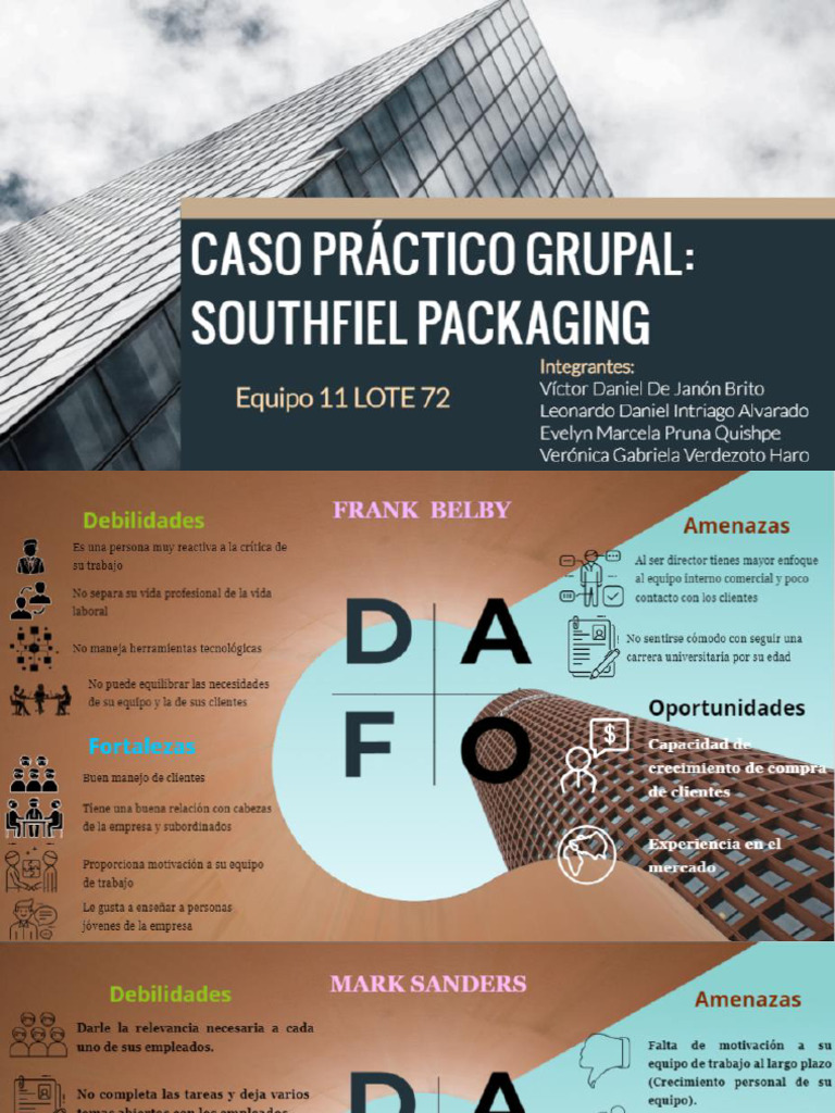 Caso SOUTHFIEL PACKAGING - Equipo 11 Lote 72 | PDF