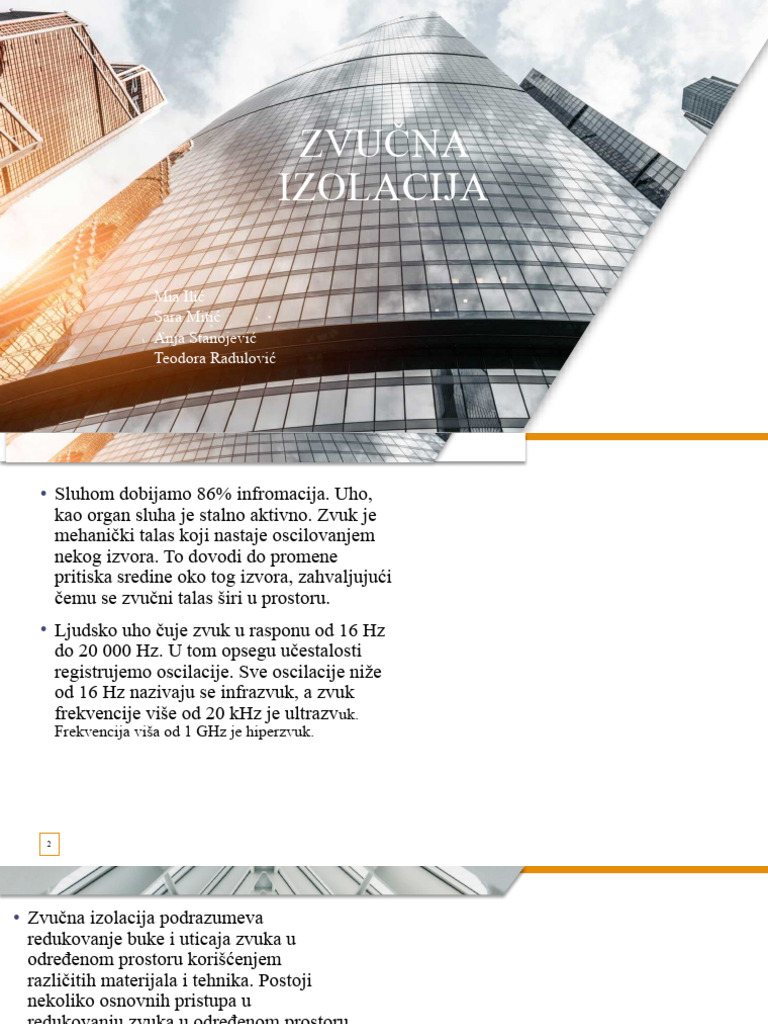 Zvučna Izolacija | PDF