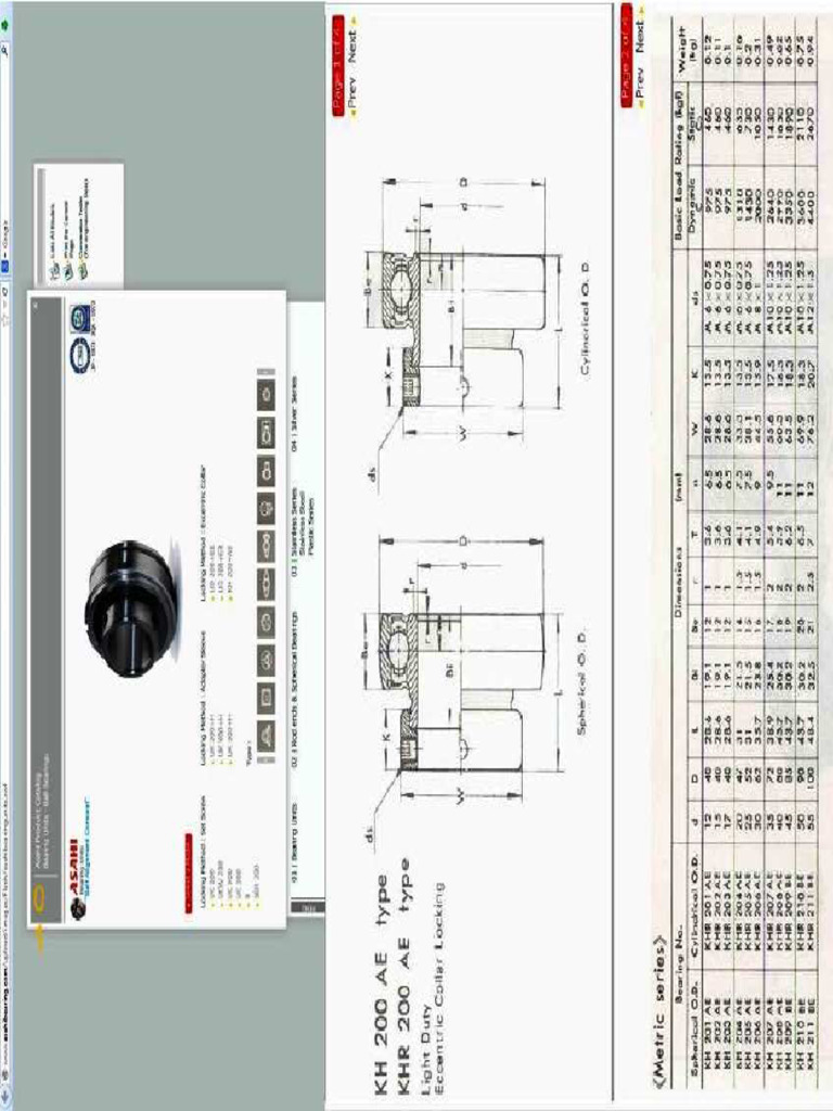 Rodamiento Asashi | PDF