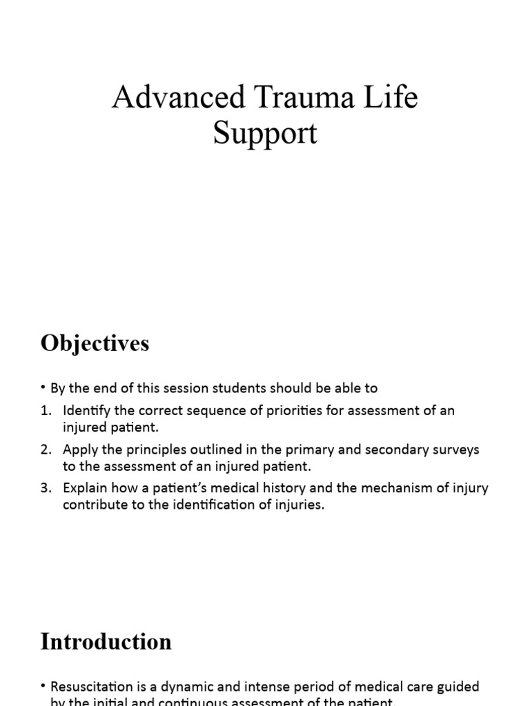 Atls | PDF | Thorax | Medical Specialties