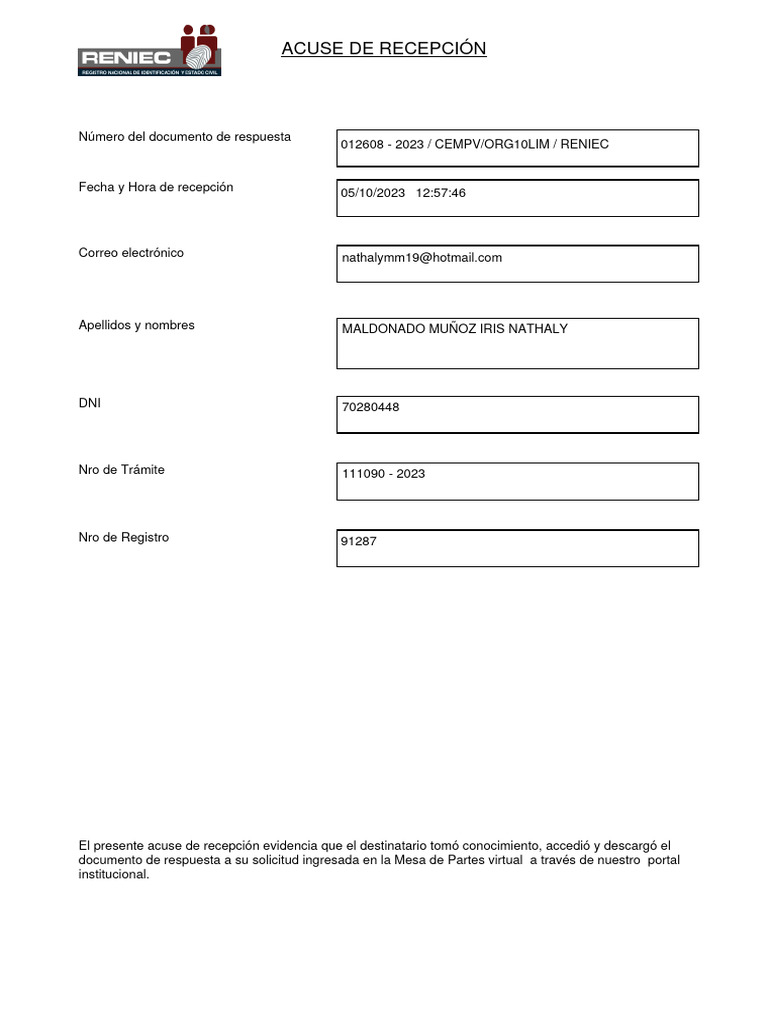 Acuse | PDF