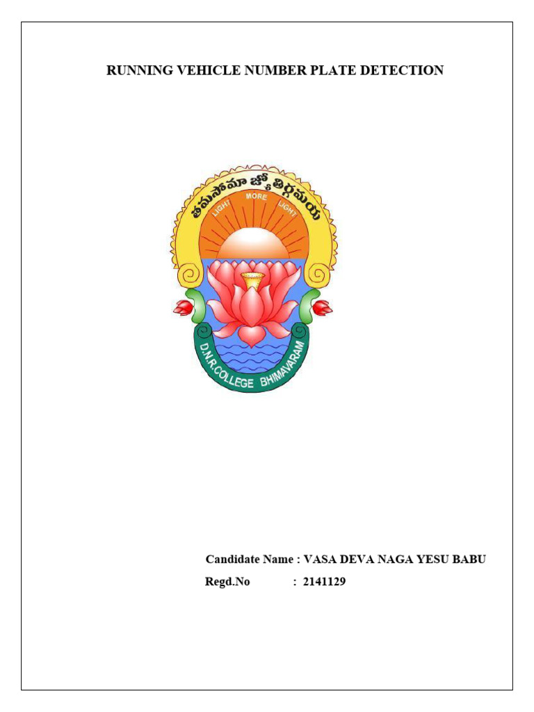 Running Vehicle Number Plate Detection Documentation | PDF | Selenium ...