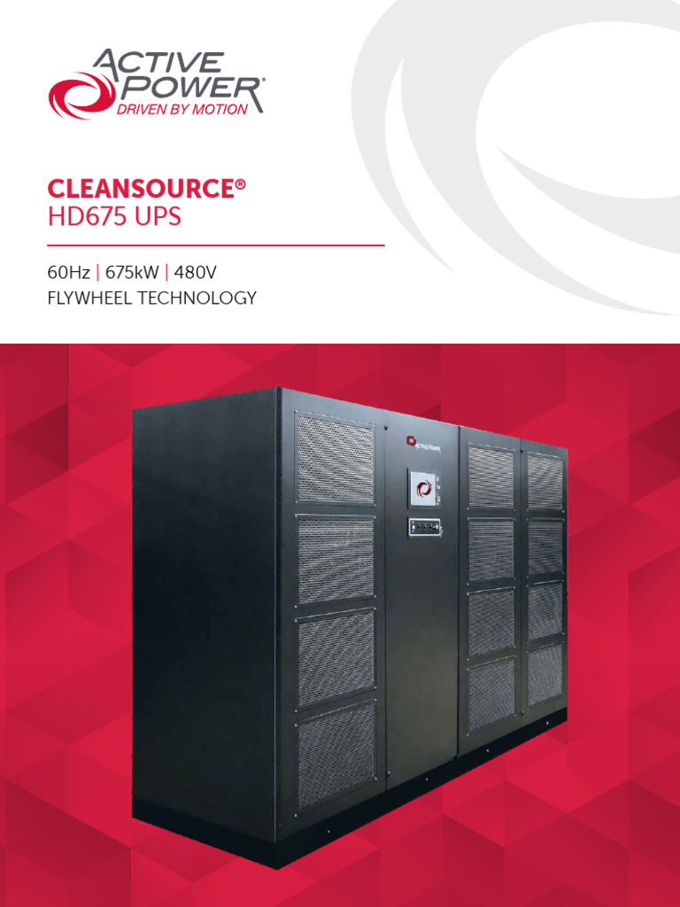 Cleansource R Hd675 Ups Ul 60hz 675 KW 480v | PDF | Electrical Engineering | Electricity