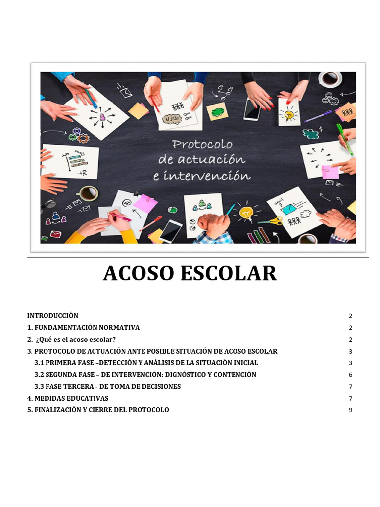 protocolo-ante-el-acoso-escolar | PDF | Acoso cibernético | Fiscal