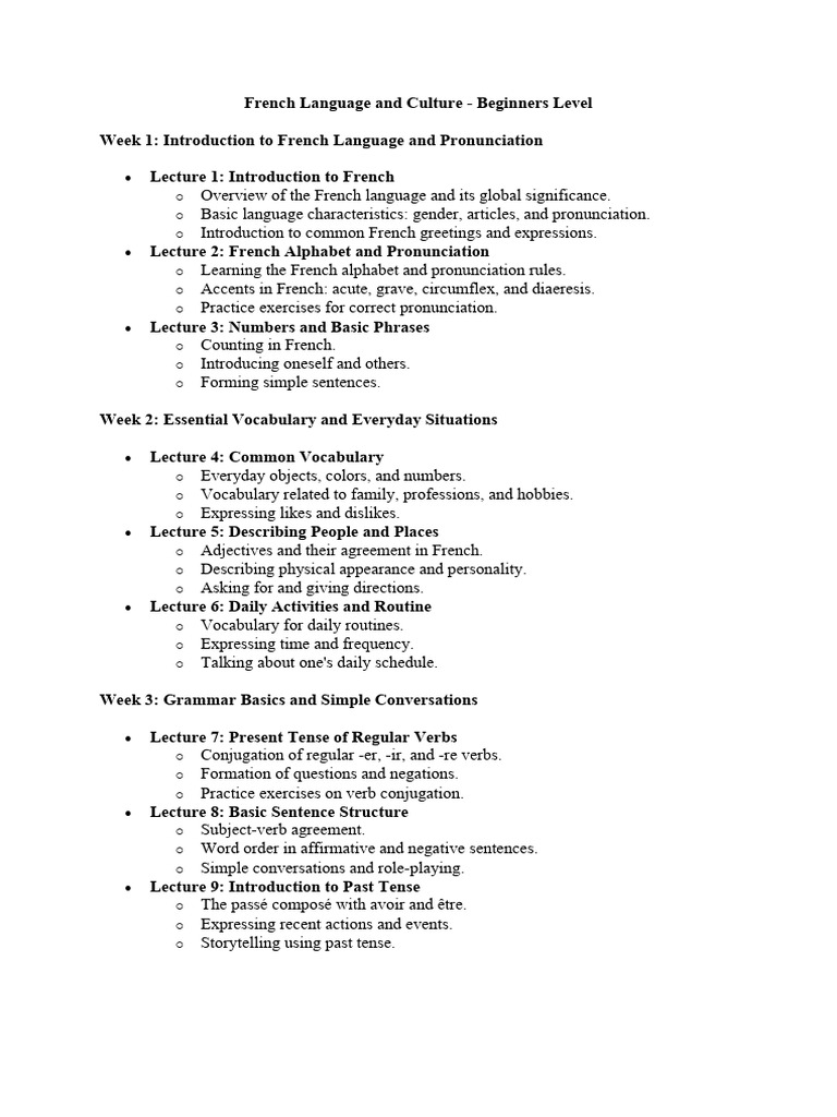 French Language and Culture | PDF | French Language | Verb