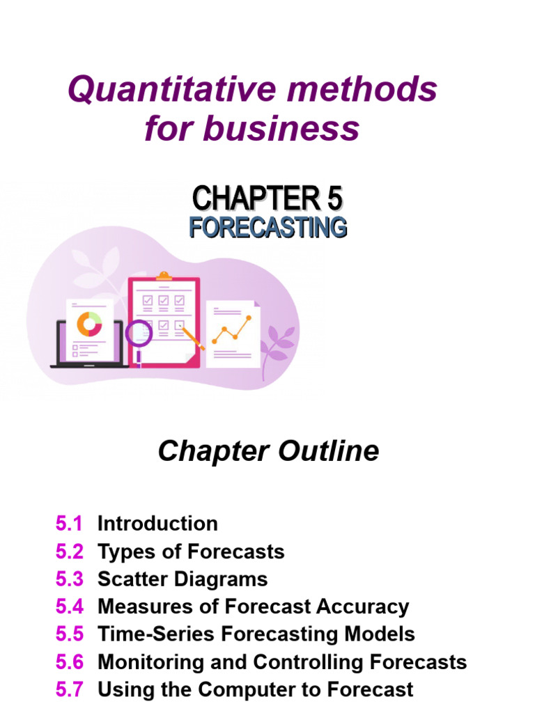 Lecture 4 & 5 - Chapter 5 - Forecasting | PDF | Forecasting | Seasonality
