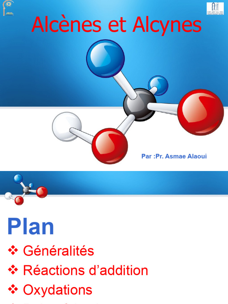 Cours Alcènes Et Alcynes | PDF | Alcène | Cétone