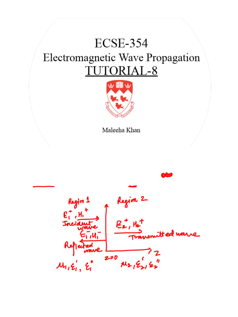 Electromagnetic Wave Propagation Tutorial | PDF