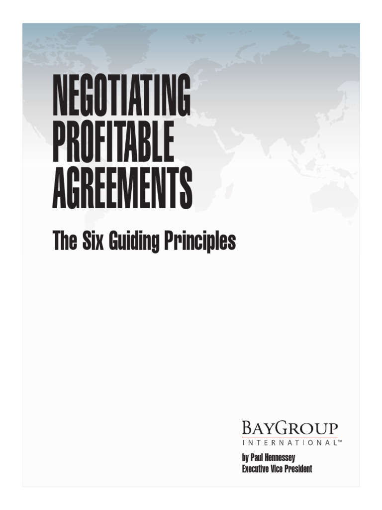 Negotiating Profitable Agreements White Paper | PDF | Negotiation | Sales