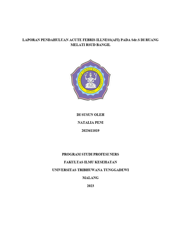 LP Afi (Rina) | PDF | Pengembangan Diri | Kesehatan Holistik