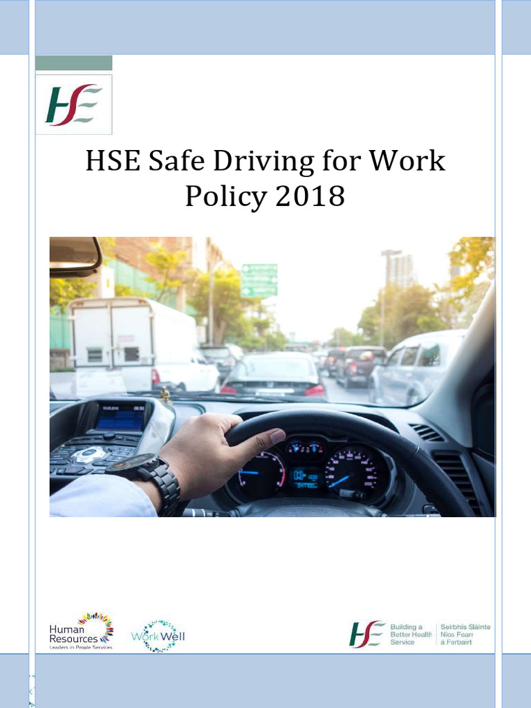 HSE Safe Driving for Work Policy 2018 | PDF | Risk | Occupational ...
