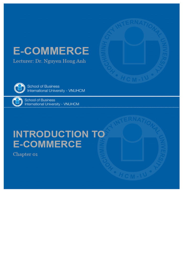 Introduction To E-Commerce | PDF | Business | Technology & Engineering