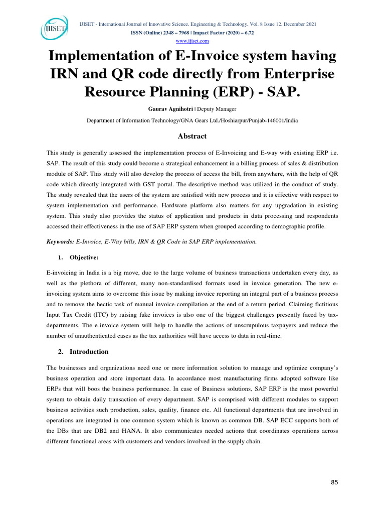E Invoice System Pdf Invoice Enterprise Resource Planning
