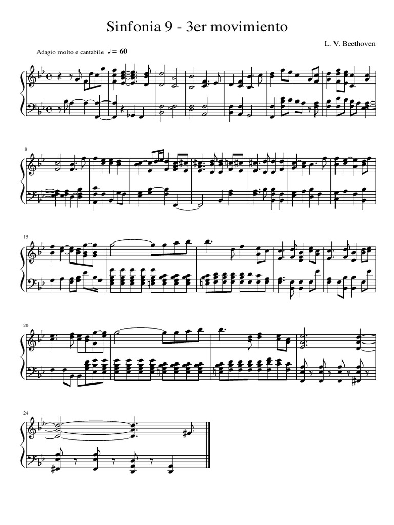 Sinfonia 9 - 3er Movimiento | PDF