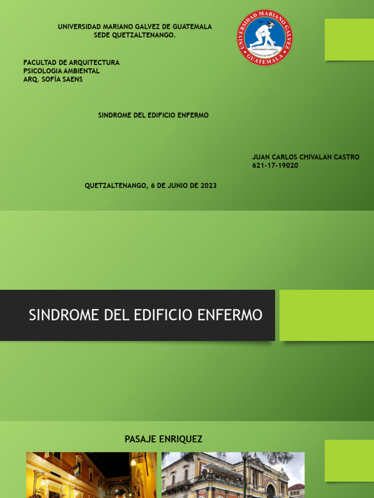 Sindrome de Un Edificio Enfermo | PDF