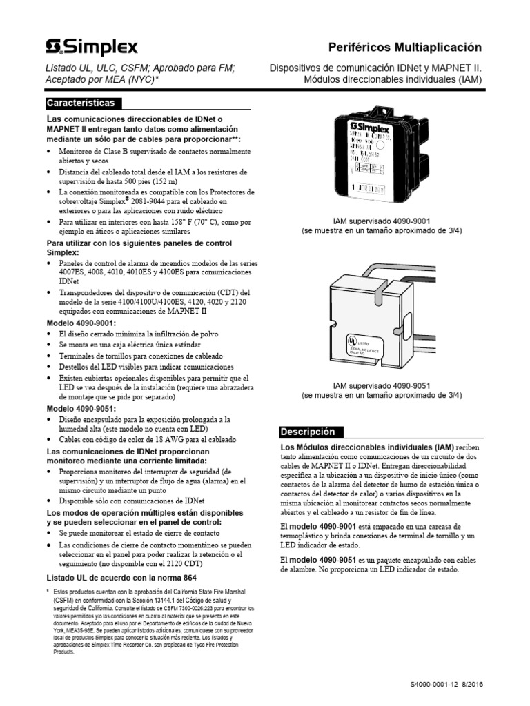 4090 9001 Mini Modulo Simplex Ficha Tecnica SH Ingenieria | PDF | Diodo ...
