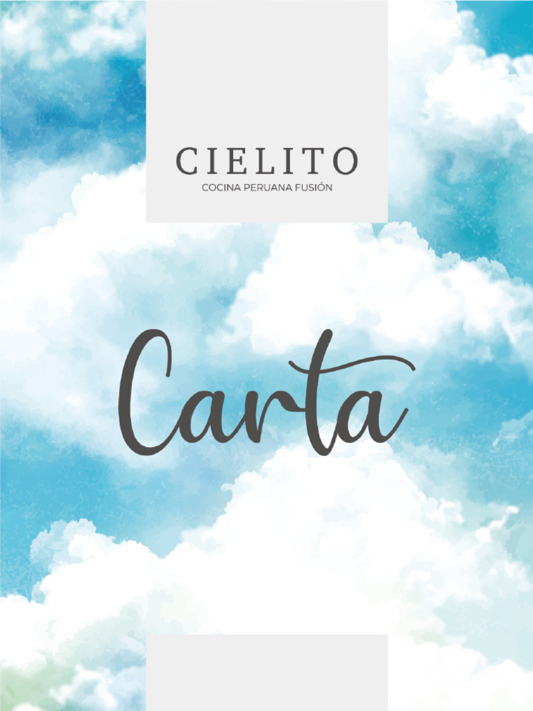 Menu Cielito | PDF | Mariscos | filete