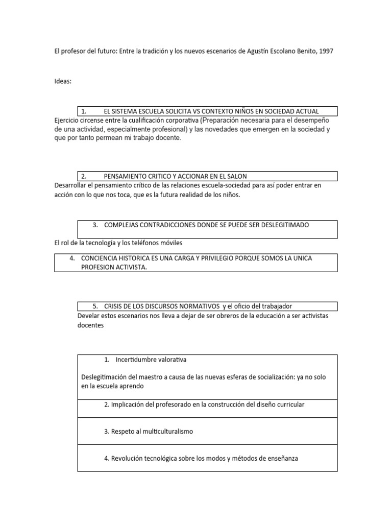 El Profesor Del Futuro | PDF | Maestros